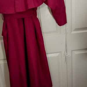 Portrait | Jackets & Coats | Vintage Womens Portrait Belted Raspberry ...